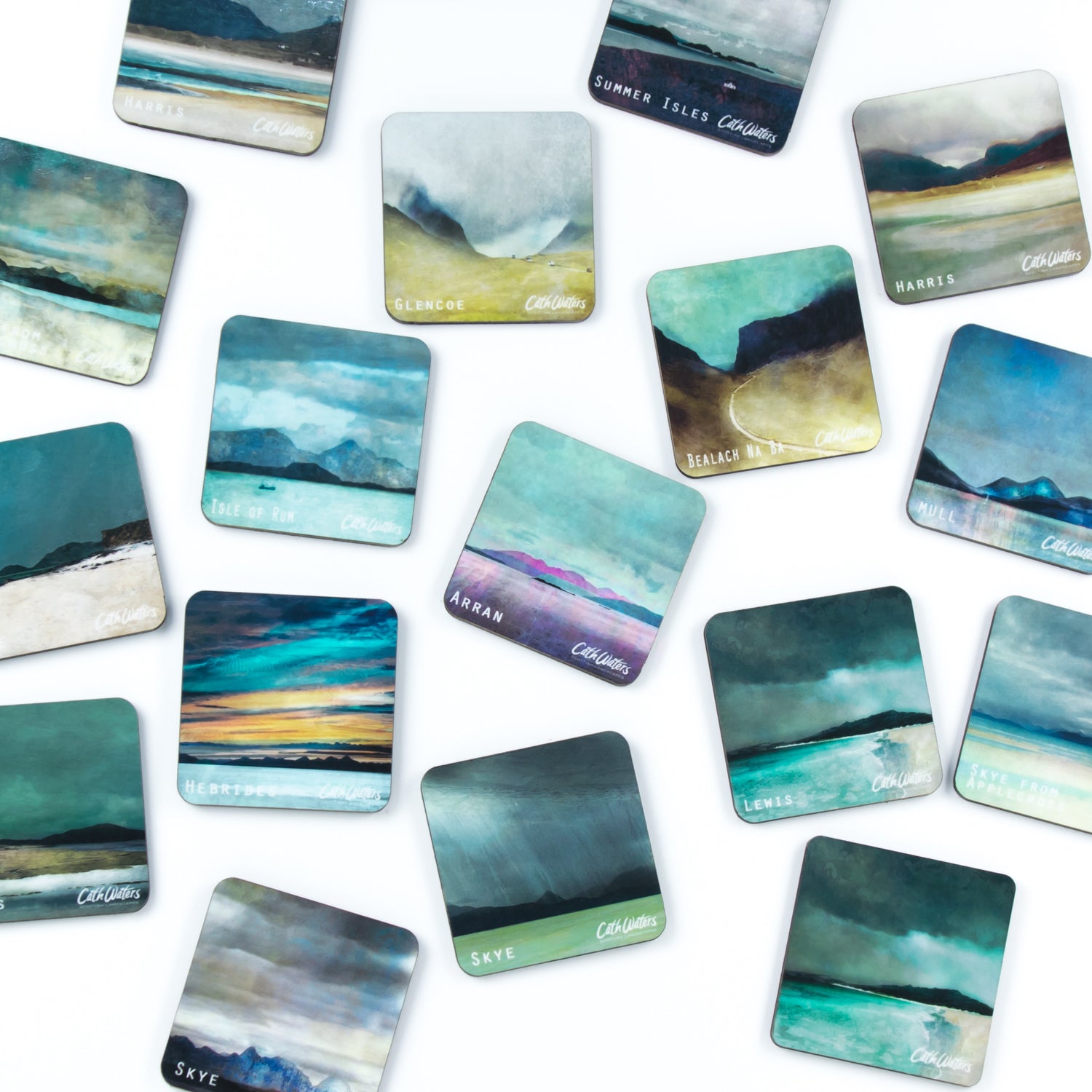 Pair of Seconds Fridge Magnets – Cath Waters Scottish Landscapes