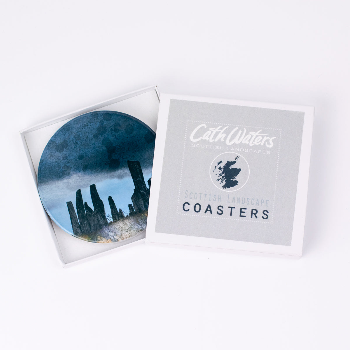 INDIVIDUAL BOXED COASTERS – Cath Waters Scottish Landscapes