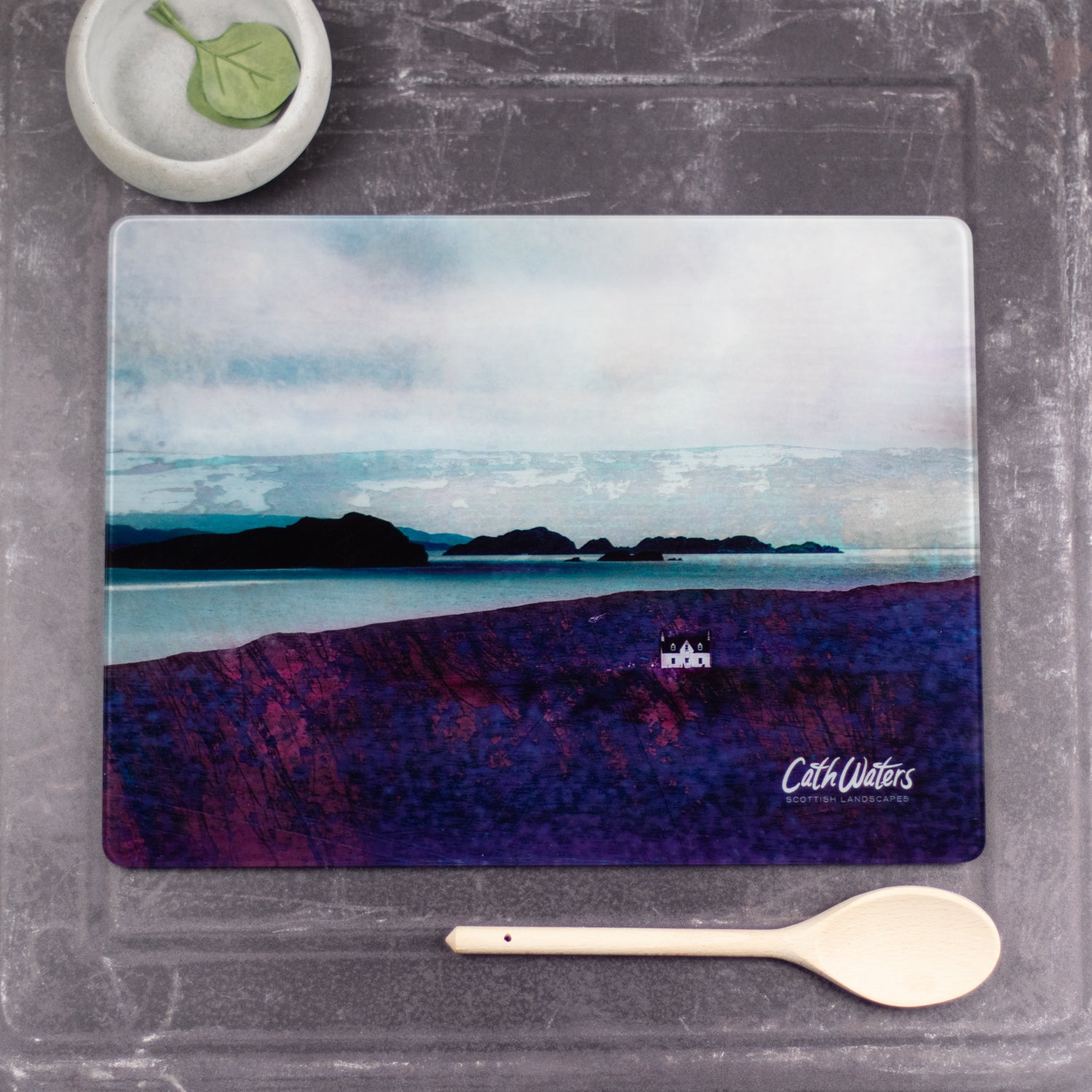GLASS WORKTOP SAVERS – Cath Waters Scottish Landscapes